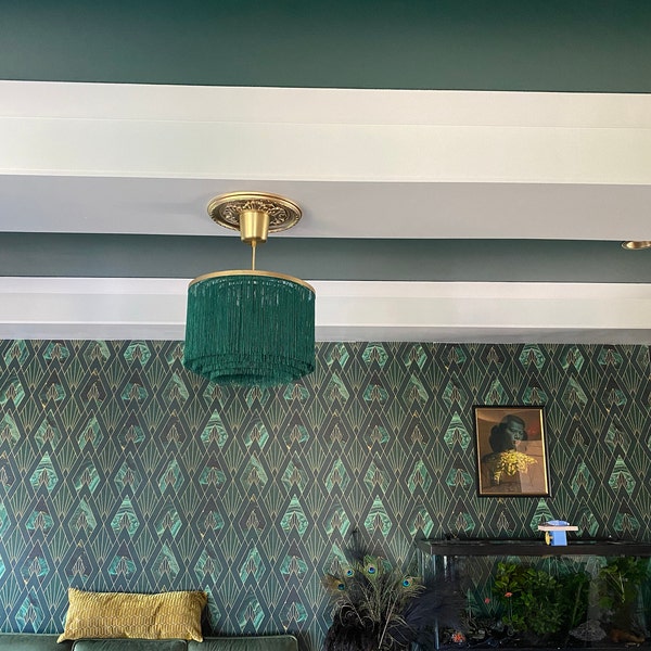 Fringe Pendant Ceiling Light, Boho Chic Fringe Pendant Light: Versatile ...