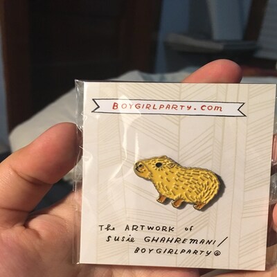 Capybara Enamel Pin Capybara Brooch Capybara Pin Badge Enamel Pin Game ...