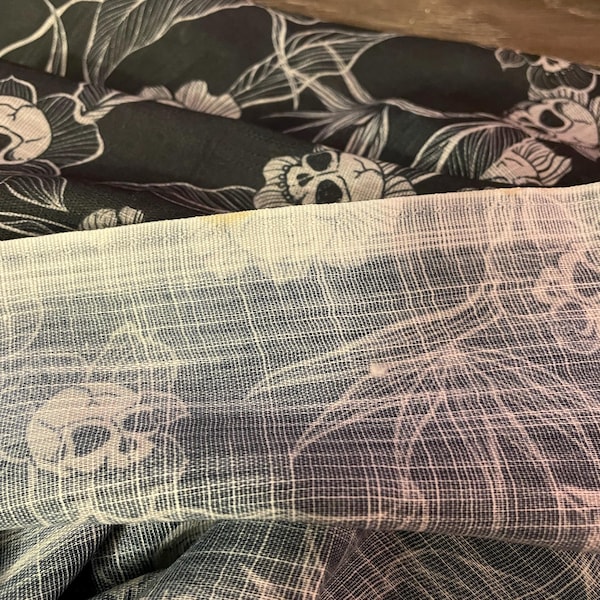 Pastel Goth Crib Sheets, Spooky Skull Flower Infant Cot Sheets in Pink ...