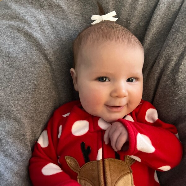 Baby Wisp®, Wisp Clip, Mini Baby Hair Bows, Tiny Bows, Snap Clip Bow ...