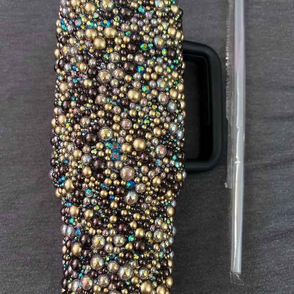 Fuchsia & Lilac Pearl Stanley Tumbler, Rhinestone Tumbler-30 Oz Stanley ...