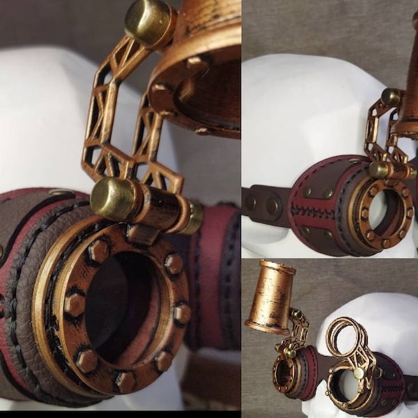 Steampunk Leather Goggles "monocular Ii" - Etsy