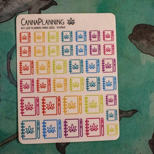 Self Care Marijuana Sticker Weekly Mini Kit RETIRING DESIGN | Etsy
