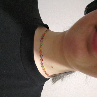 Fabric Choker Bohemian Choker Aztec Choker Necklace Hippie Choker ...