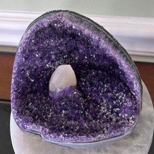 1.7LB AAA Deep Purple Uruguayan Amethyst Rosette Geode Amethyst Geode ...
