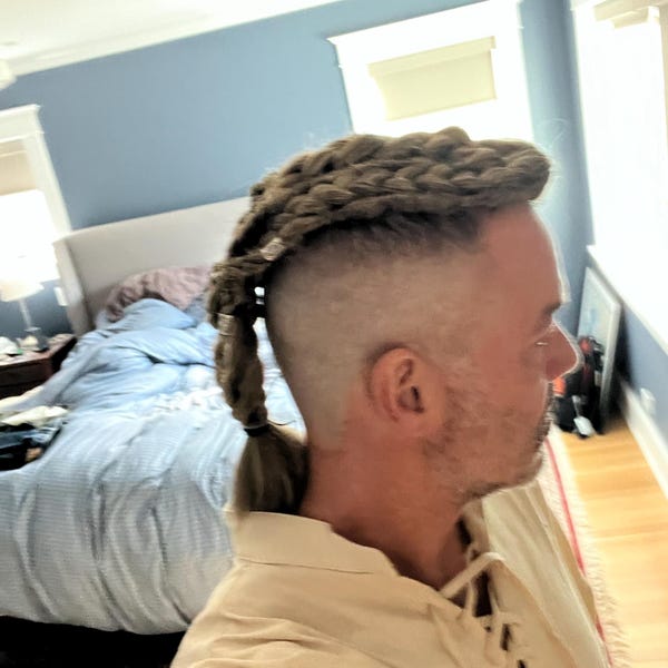 Medium Ash Blonde Dreadlocks and Braids Braid Extensions for Boho Hair ...