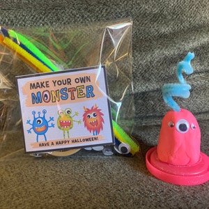 Halloween Make Your Own Monster Printable Treat Favor Bag Topper - DIY ...