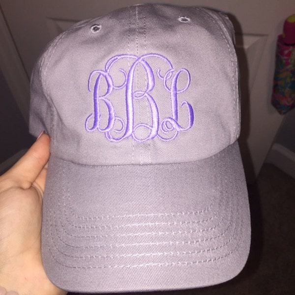 Ladies' Infinity Monogram Baseball Cap - Custom Color Hat and ...