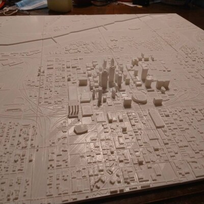 3D Chicago Digital Files 3D STL File Chicago 3D Map 3D City Art 3D ...