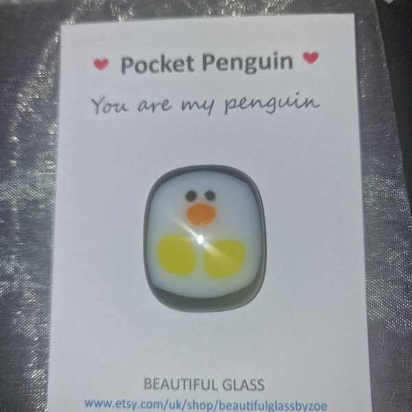 Fused Glass Pocket Robin: Sentimental Keepsake Gift - Etsy UK