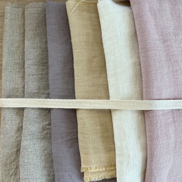 Linen Remnants Bundle 1.1 Lbs / 0.5 Kg. 100% Linen Scraps. Soft Flax ...