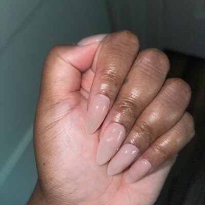 Solid Jelly Color Nails CHOOSE Your Color Gloss or Matte Press on Nails ...