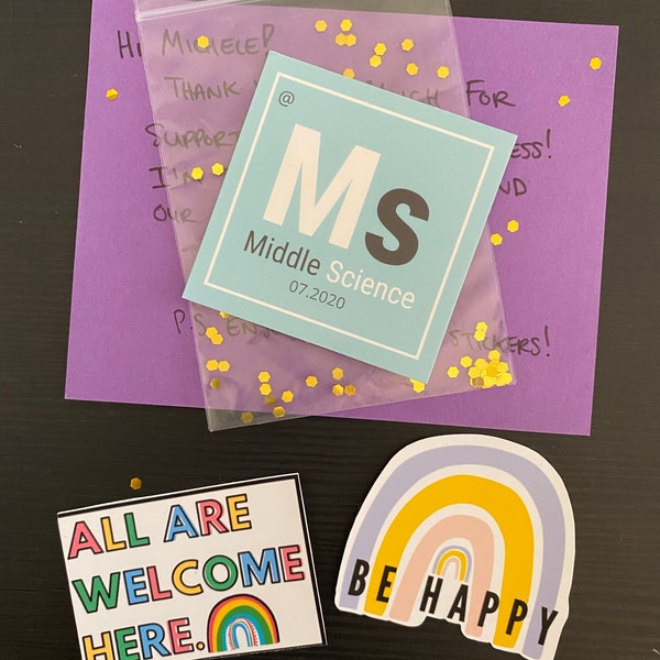 Subject Specific Sticker L Math Teacher L Science Teacher L History ...