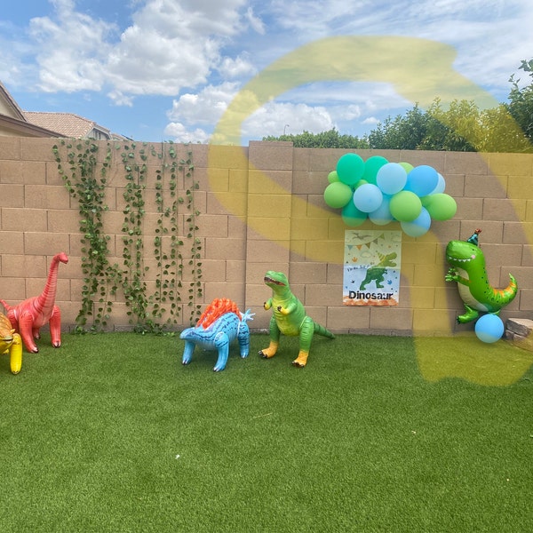 Two Rex Birthday Party | Dinosaur Balloons | Second Birthday Party ...