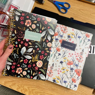 VERTICAL TEACHER PLANNER Teacher Planner 8.5x11 2024-2025 Lesson Plan ...