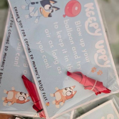 Keepy Uppy, Sticky Gecko, Bluey Party Decor, Toddler Party Favors ...