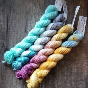 20g Mini Skeins Mystery Grab Bag, Hand Dyed Yarn / Handdyed Yarn, Sock ...