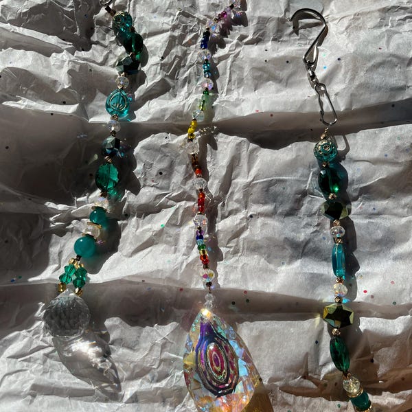 Beaded Crystal Suncatcher Strands: Window Decor, Home Decor Gift, Build ...