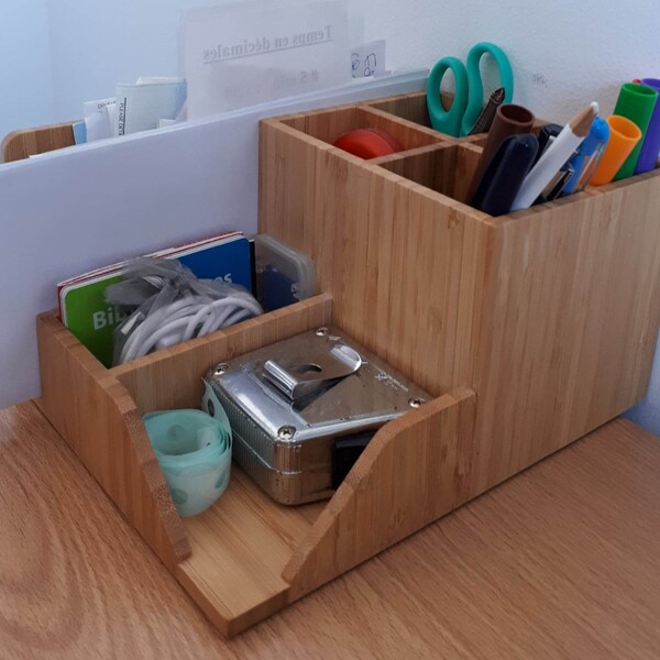 Mobilevision Bamboo Storage Box Multi-purpose Organizer, 14 X 11 X 6.5 ...