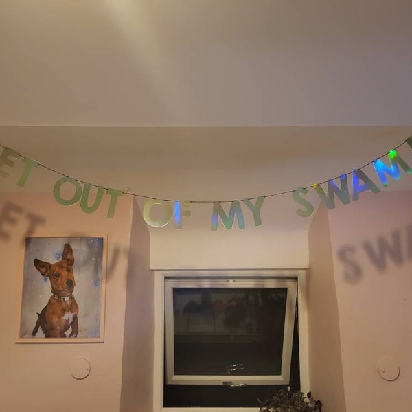 Get Out of My Swamp String Bunting (choose Your Colour + Size) (11 ...