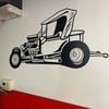 Mustang Decal, Car Wall Decal, Car Wall Vinyl Sticker, Man Cave Decal ...