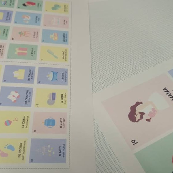 Baby Shower Loteria / Mexican Bingo With 25 Non-repeated Tablas boards ...