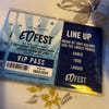 Personalised Festival Style VIP Pass & Lanyard Invitations Invites ...