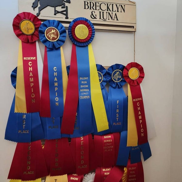 Personalized Horse Show Ribbon Holder: Equestrian Award Display - Etsy