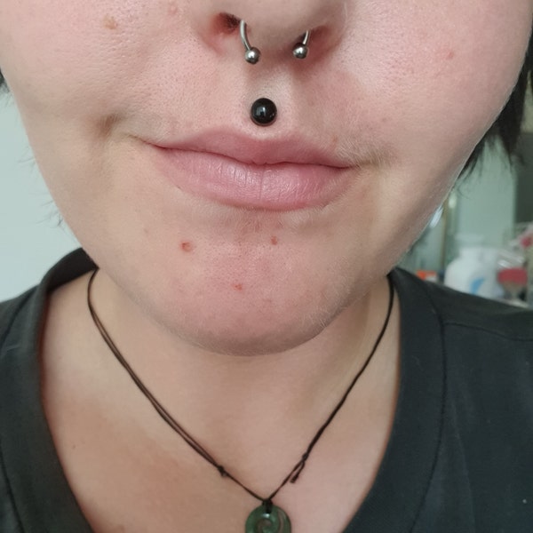 Custom Handmade Delrin Labret Round Disk With Choice of Length for ...