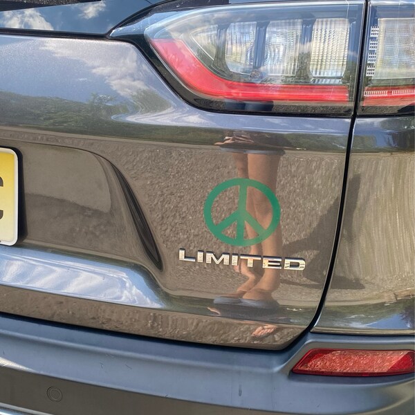 Peace Sign Vinyl Decal Car Window Bumper Sticker - Etsy