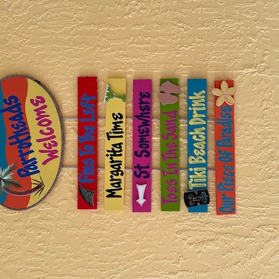 Handmade Wood Caribbean Paradise Jamaica Directional Arrow Custom ...