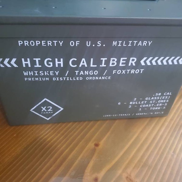 Whiskey Glasses, Steel Whiskey Stones in Unique Tactical Box Display ...