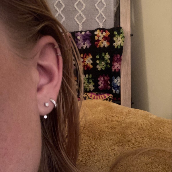 Front Back Earring Set • Ear Jacket • Dainty Ear Jacket • Gold Earrings • Ear Jacket Earrings ...