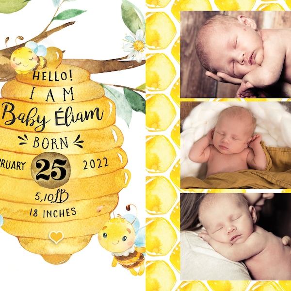 Bee Birthday Invitation, Our Little Honey Birthday Party, Beehive ...