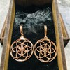 Gold Plated on Silver Torus Silver Necklace Sacred Sacred Geometry ...