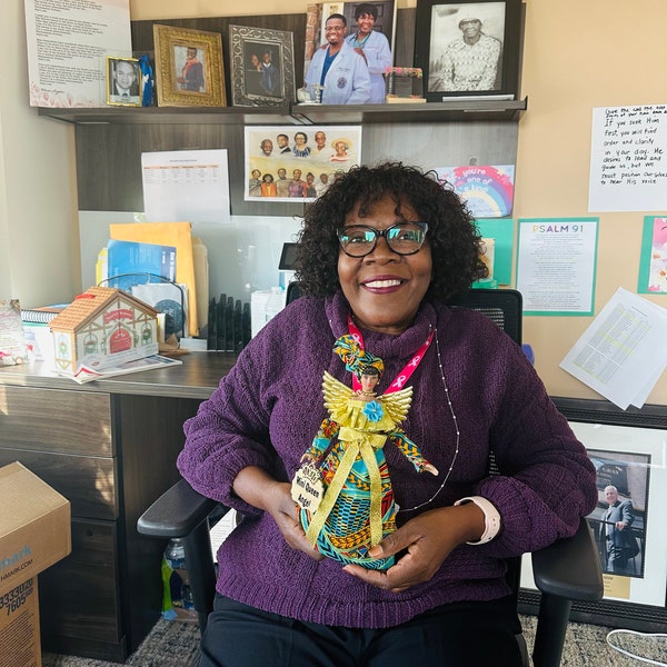 Afrocentric Angel Tree Topper, African Kente Print, Ethnic Christmas ...