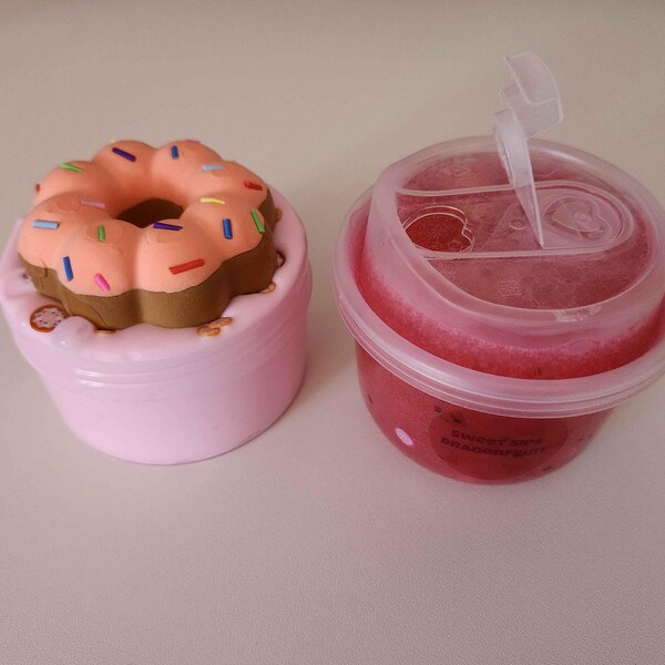 400ml Matt Clear Slime Container for Slime Container for Charms ...