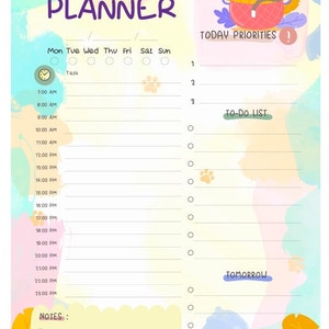 Pixel Art Planner, Weekly Planner, Digital Planner, Printable Planner ...