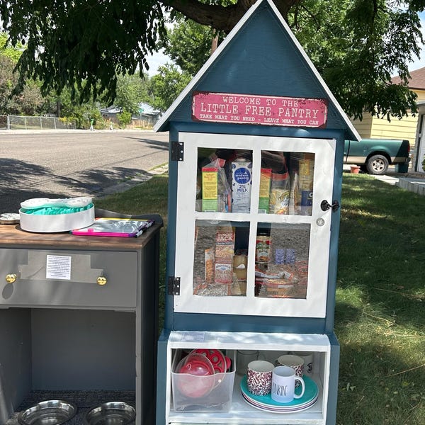 Little Pantry Sign - Food Community Share Pantry Sign - Food Sharing ...