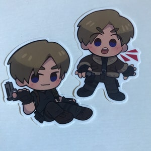 Leon Kennedy Resident Evil 3 Matte Vinyl Stickers - Etsy