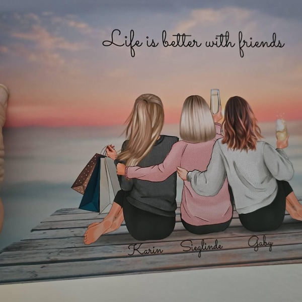 Poster 4 BFF Best Friends Personalized Personalized Gift Girlfriend poster-4-bff-best-friends-personalized-personalized-gift-girlfriend