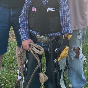 Custom Made Rodeo Chaps/ New/ Custom Leather /R Bar K - Etsy