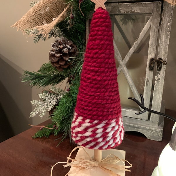 Chunky Wool Yarn Christmas Tree – Handmade Holiday Decor - Etsy