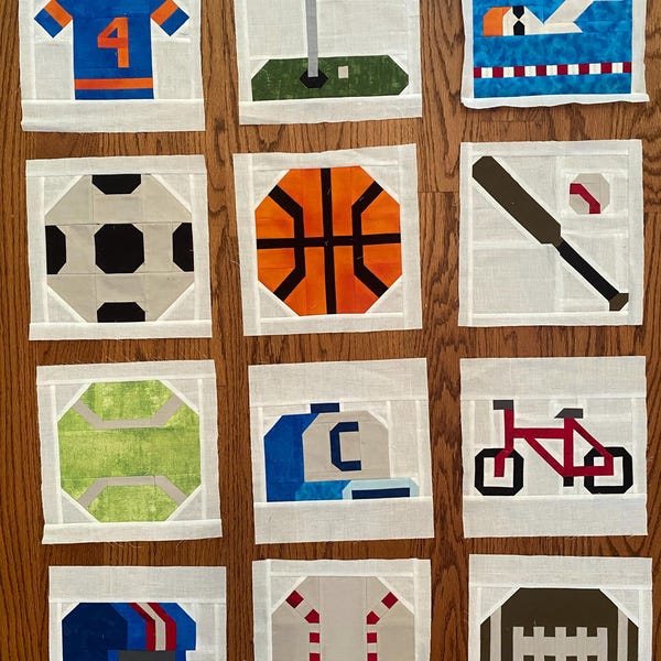 PDF Quilt Block Pattern – Tennis Ball – Sport Quilt - Etsy