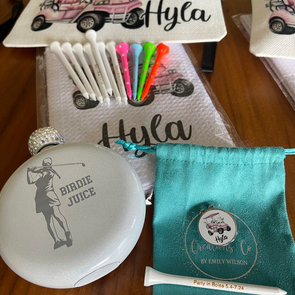 Ladies Golf Tees-whimsical Custom Golf Tees- Custom Made Golf Tees-golf ...