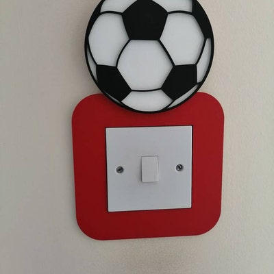 Wooden Football Light Switch Surround Boys / Girls Bedroom Decor ...