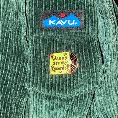 Record Collector Retro Enamel Pin - Etsy