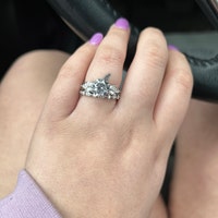 Timeless Triple Row Eternity Band, 2.10 CT Round With Marquise Cut ...