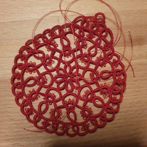 Doily coral Reef PDF Original Shuttle Tatting Pattern by Renulek ...