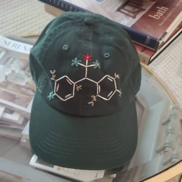 Custom Embroidered Chemical Structure Baseball Cap, Science Gift - Etsy